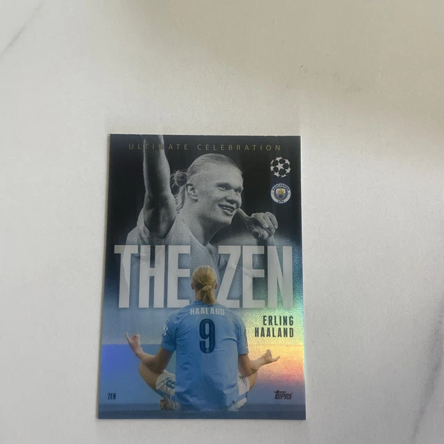 MATCH ATTAX 23/24 Erling Haaland The Zen Ultimate Celebration Card Rare ...