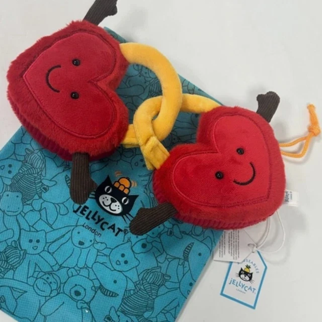 JELLYCAT VAL TINA Love Locks Heart Plush Red BNWT Valentine Gift Cute £ ...