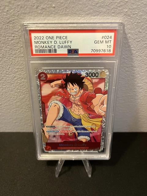 ONE PIECE TCG Monkey D Luffy OP01-024 Super Rare PSA 10 Gem Mint EUR 66,89 - PicClick FR
