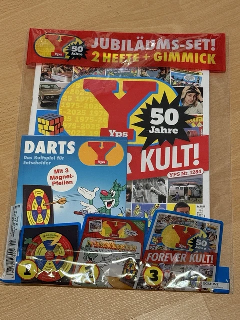 YPS 50 JAHRE Jubiläumsausgabe 2025 2 Hefte + Gimmick, Heft 1284 EUR 18 ...