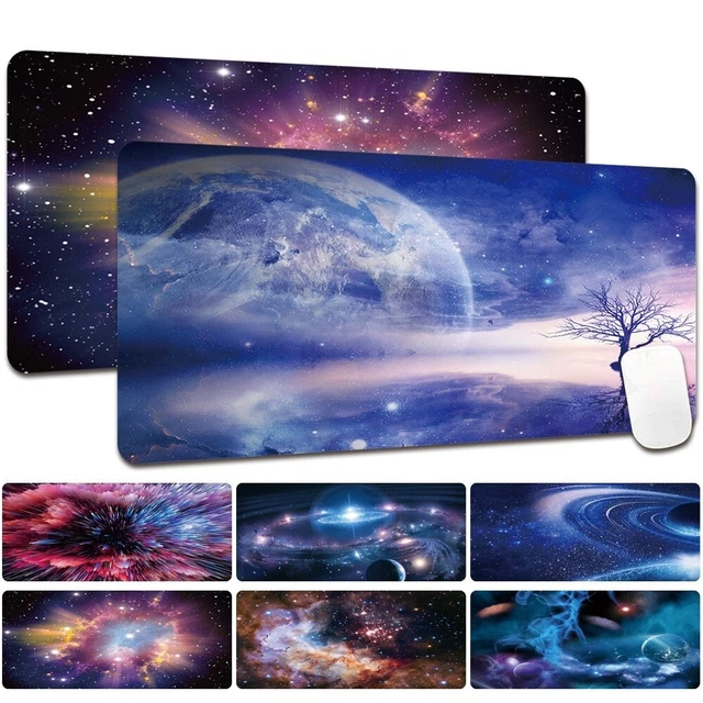SPACE LEATHER GAMING Mouse Desk Keyboard Mat Pad Laptop Office Computer ...