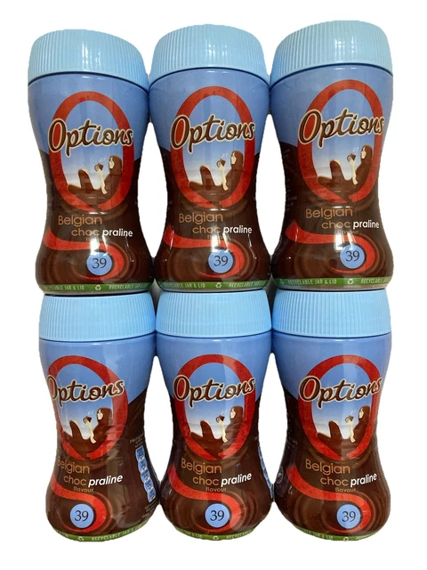 OPTIONS HOT CHOCOLATE Powder - Praline (6x220g) Exp Date - 05/2026 £15. ...