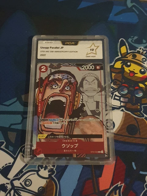 CARTE ONE PIECE Usopp Parallel JP 🇯🇵 ST01-002 25TH Anniv Edition PCA 10 ...