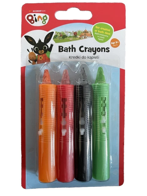 BING BABY BATH 4Pack Crayons Non Toxic Fun Toy £4.95 - PicClick UK