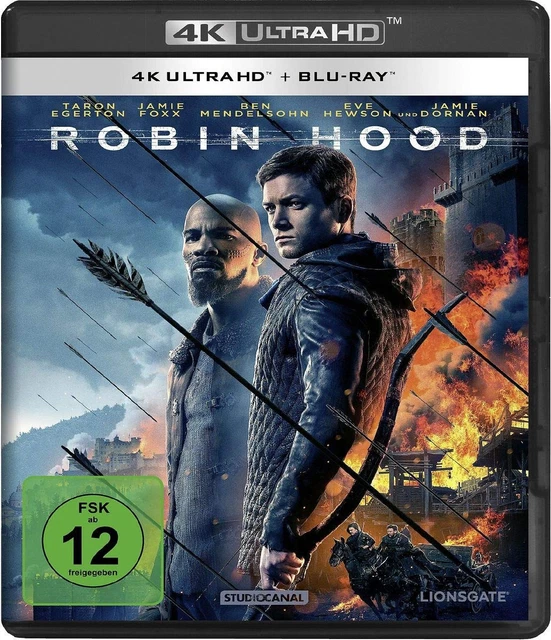 ROBIN HOOD (BLU-RAY) Egerton Taron Foxx Jamie Mendelsohn Ben Hewson Eve ...