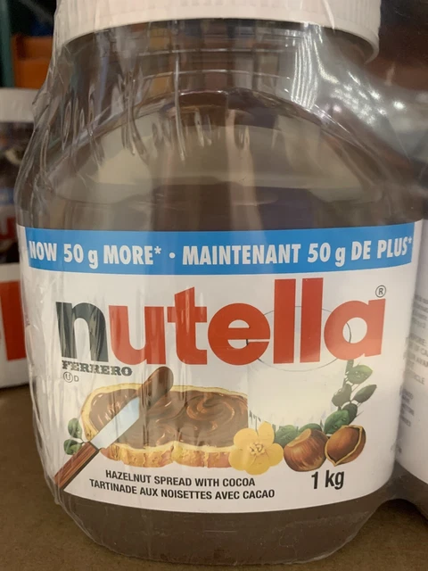 FERRERO NUTELLA ORIGINAL Chocolate Hazelnut Spread Large Jar Family ...