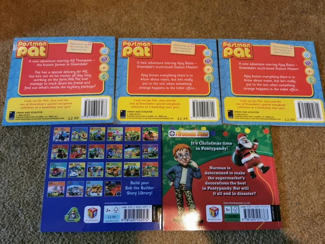 POSTMAN PAT BOB The Builder And Fireman Sam Children's Books X 5 £3.00 ...