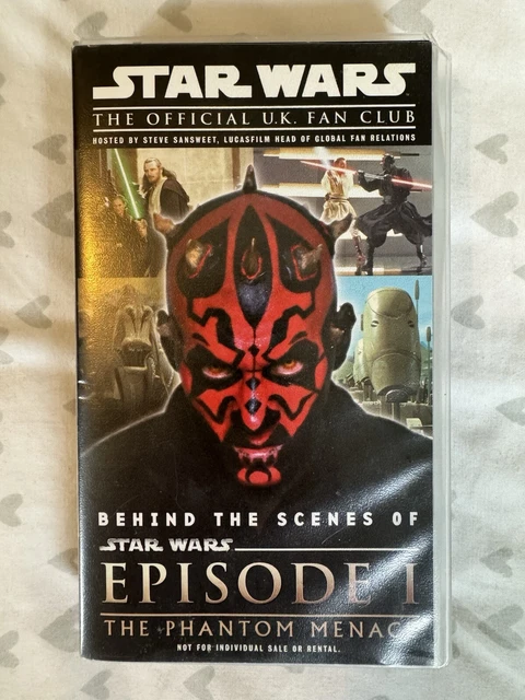 STAR WARS FAN Club Behind the Scenes of Episode 1 VHS - Very Good ...