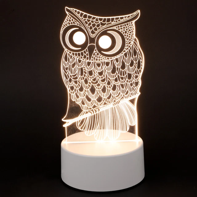 BIRTHDAY PARTY SUPPLIES Desk Visual Lamp LED Vision Illusion Lighting £ ...