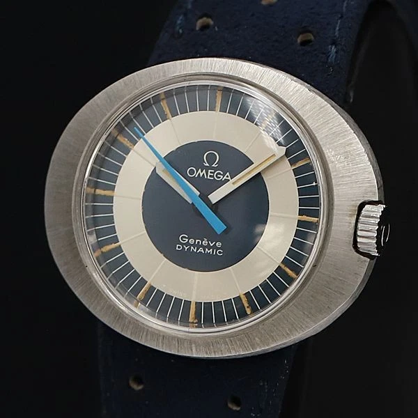 OMEGA GENEVA DYNAMIC Ladies Silver Dial Watch Deadstock Rare From Japan ...