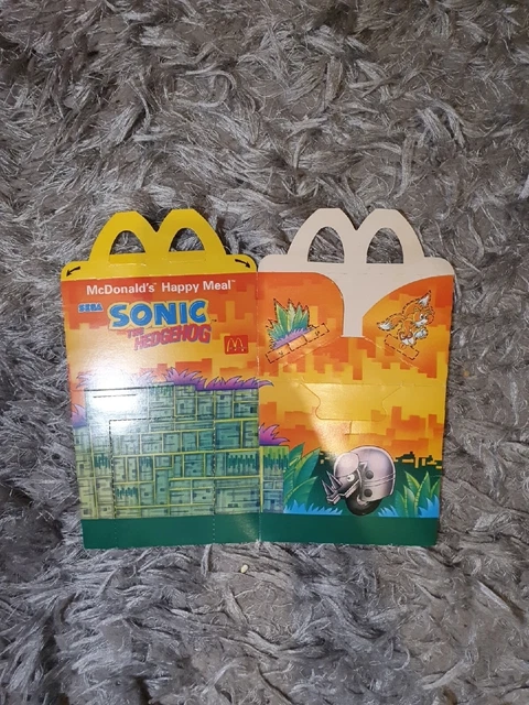 VINTAGE 1995 MCDONALD'S Happy Meal Box Sonic the Hedgehog - Tails ...