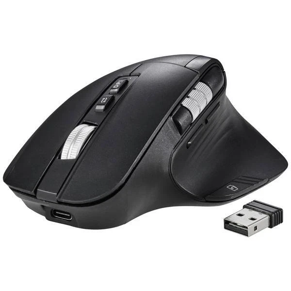 RENKFORCE RF-5874358 RF-OBTM-500 Mouse ergonomico Senza fili Ottico ...