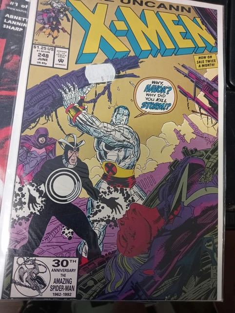 MARVEL COMICS - The Uncanny X-Men #248 (2nd printing with gold cover ...