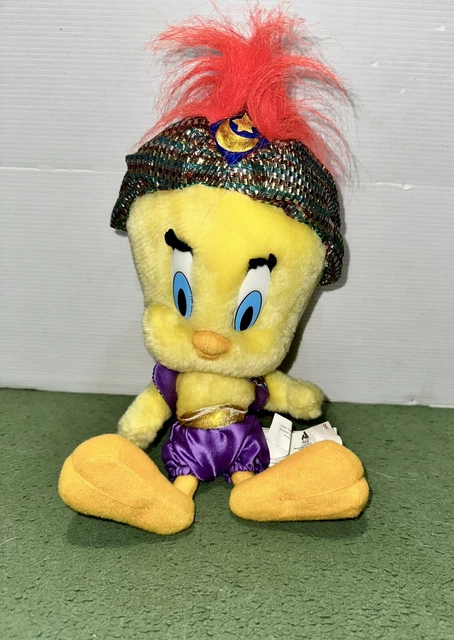 VINTAGE 1998 - Ace LOONEY TUNES Genie Tweety Bird 12" Plush Toy Stuffed ...