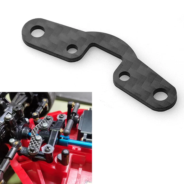 CARBON FIBER STEERING Bracket Second Floor Board Plate for TAMIYA TT-02 ...