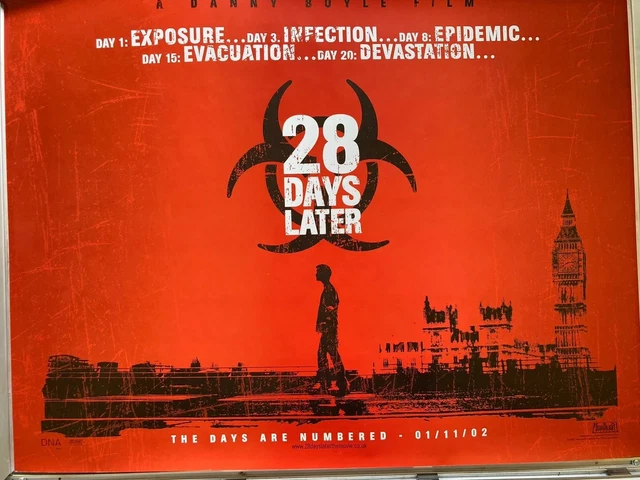 28 DAYS LATER Original Quad Cinema Poster. Cult Horror. Graham ...