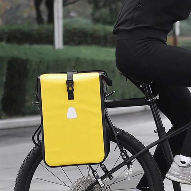 PVC BIKE BAG PE Board Inside 15L Large Capacity Waterproof Pannier Bag ...