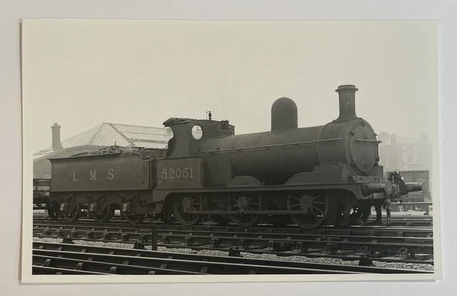 LMS RAILWAY LOCOMOTIVE Photograph - 52051 Preston Yard - D581 £2.99 ...