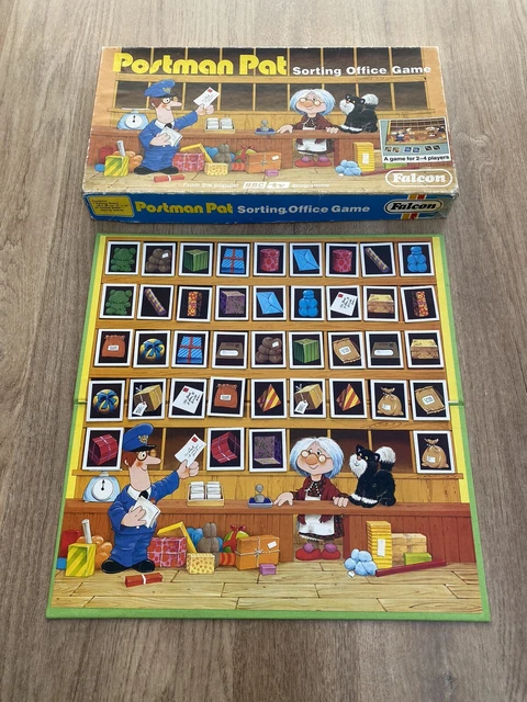 VINTAGE POSTMAN PAT Sorting Office Board Game Falcon 1983 100% Complete ...