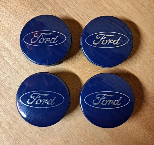GENUINE FORD ALLOY Wheel Centre Caps X4 Blue $15.14 - PicClick AU