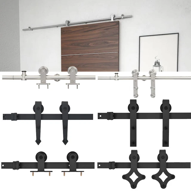 SCHIEBETÜRSYSTEM LAUFSCHIENE SCHIEBETÜR Schiebetürbeschlag Laufschiene Stahl EUR 112,18 ...