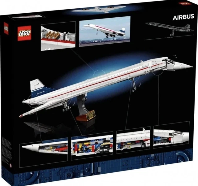 LEGO ICONS AIRBUS Concorde Iconic Model Plane Set 2083PCS (10318) New £ ...