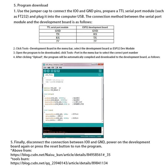 Carte De DÉveloppement Esp32 Avec Module Relais 4 Canaux Performances