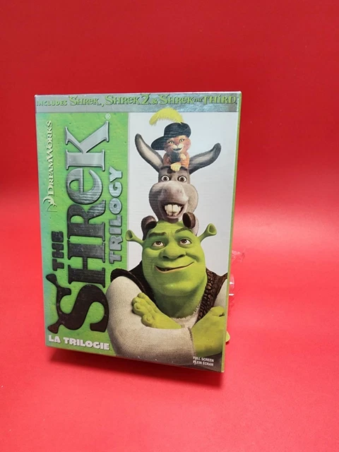 SHREK TRILOGY BOX Set - Shrek - Shrek 2 - Shrek The Third (DVD) hard to ...