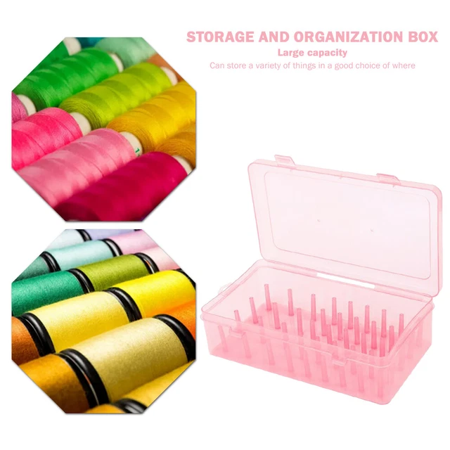 42 AXIS BOBBINS Storage Case Household Thread Storage Box DIY Sewing ...