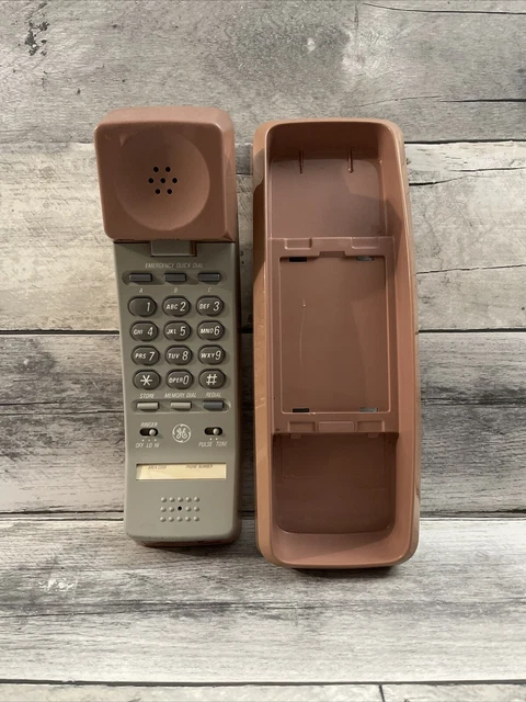 VINTAGE GE TOUCH Push-Button Corded Desk Wall Phone Model 2-9051LRB ...