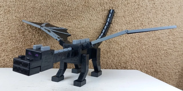 MINECRAFT ULTIMATE ENDER DRAGON Light/ Sound/ Fire Breath LARGE Mattel ...