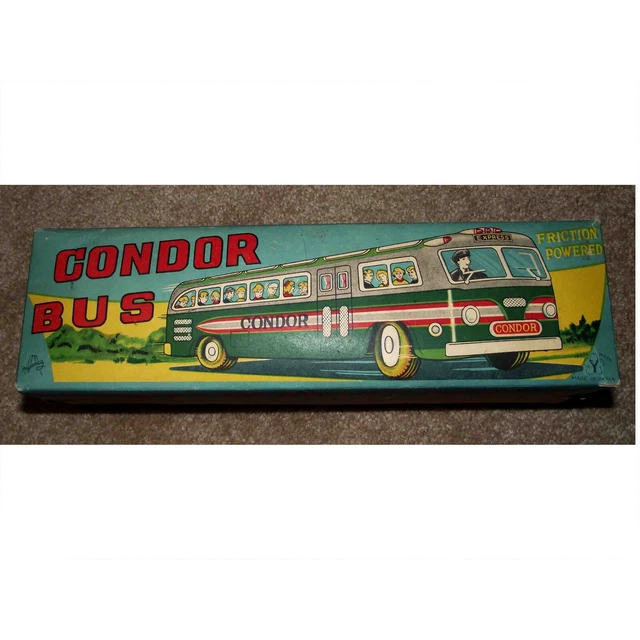 VINTAGE COLLECTIBLEJAPAN YONEZAWA Y Tin Toy Condor Bus $355.00 ...