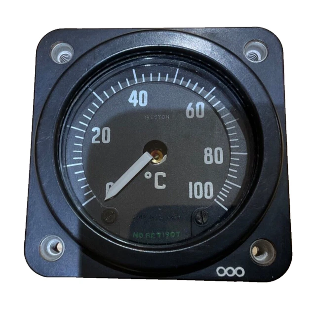 VINTAGE WESTON AIRCRAFT Oil Temperature Indicator - S149-1-12 £24.95 ...