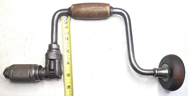 VINTAGE HAND DRILL Auger LAKESIDE Made In USA Bit Brace $30.00 - PicClick