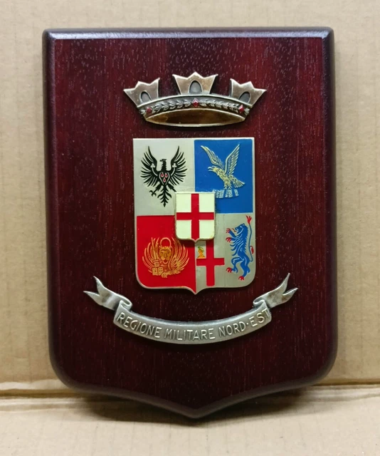 CREST MILITARE PLACCA Regione Militare Nord Est EUR 19,90 - PicClick IT