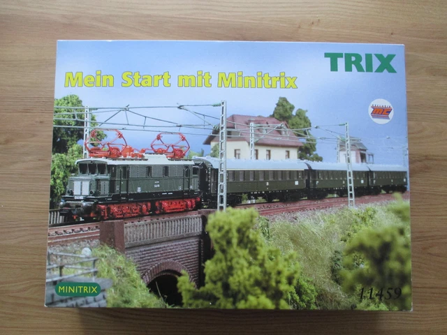 STARTSET MINITRIX 11459 Spur N - E 44 + 3 Schnellzugwagen, Digital ...