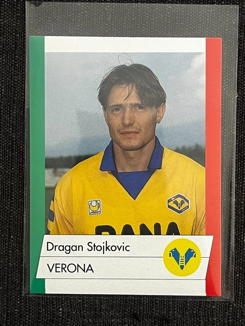 RARE EUROFLASH FOOTBALL Sticker 92 Dragan Stojkovic Verona # 233 Star ...