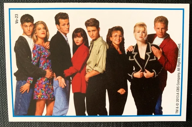 LUKE PERRY : BEVERLY HILLS, 90210, RARE TV SHOW CARD COLLECTOR VINTAGE ...