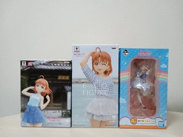 LOVE LIVE SUNSHINE Chika Takami Figure 3 set BANPRESTO BANDAI Ichiban ...
