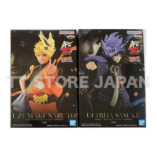 NARUTO SHIPPUDEN FIGURE Uzumaki Sasuke Uchiha Set 20th Anniversary ...