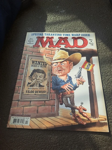 MAD MAGAZINE #9 October 2019 Special Tarantino Time Warp Issue RARE £39 ...