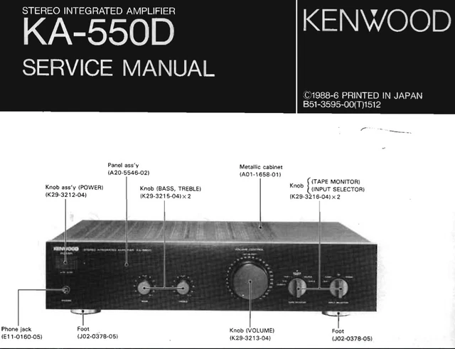 KENWOOD KA-36 SCHEMATIC Diagram Service Manual Circuit Diagram ...