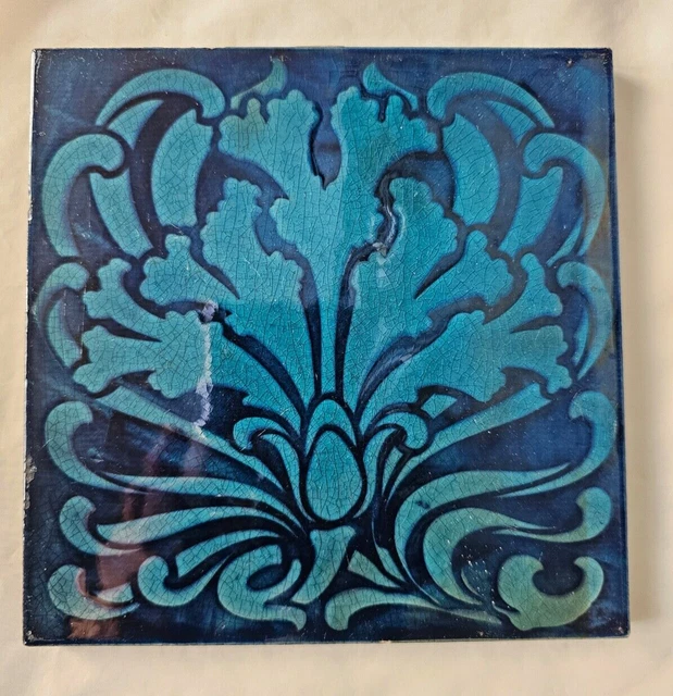 UNUSUAL ART NOUVEAU Pilkington Antique 6 Inch Tile £60.00 - PicClick UK