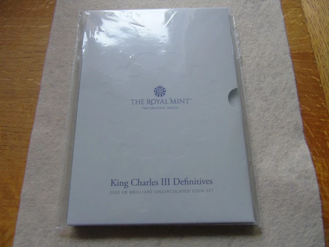 2023 KING CHARLES III Definitive Annual BU 8 Coin Royal Mint Set with ...
