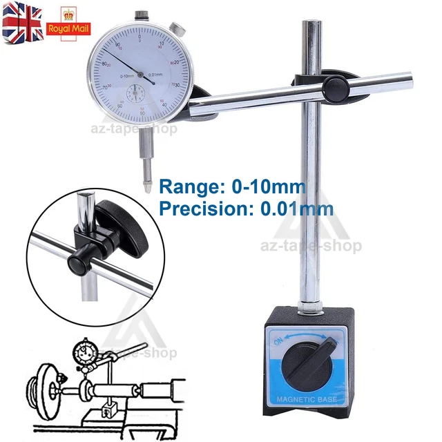 DTI CLOCK DIAL Test Indicator Gauge Engineering Workshop With Magnetic ...