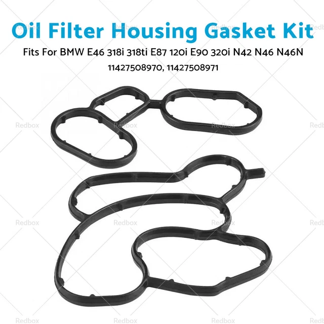 OIL FILTER HOUSING Gasket Kit Fits For BMW E46 318 E87 120i E90 320i ...