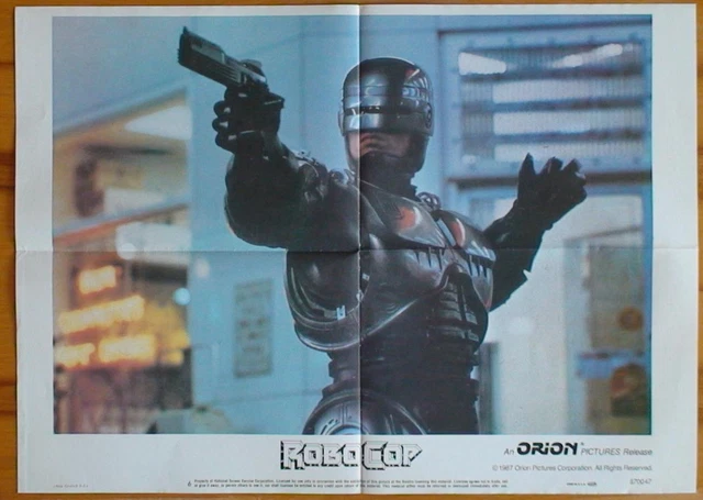 MOVIE POSTER=ROBOCOP=PETER WELLER, Nancy Allen, Dan O'Herlihy , dir ...