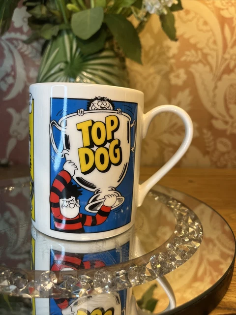 THE BEANO DENNIS THE MENACE & GNASHER TOP DOG Comic Strip CERAMIC ...