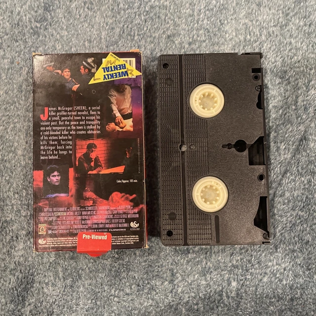 POSTMORTEM VHS USED Charlie Sheen Thriller Serial Killer Investigation ...