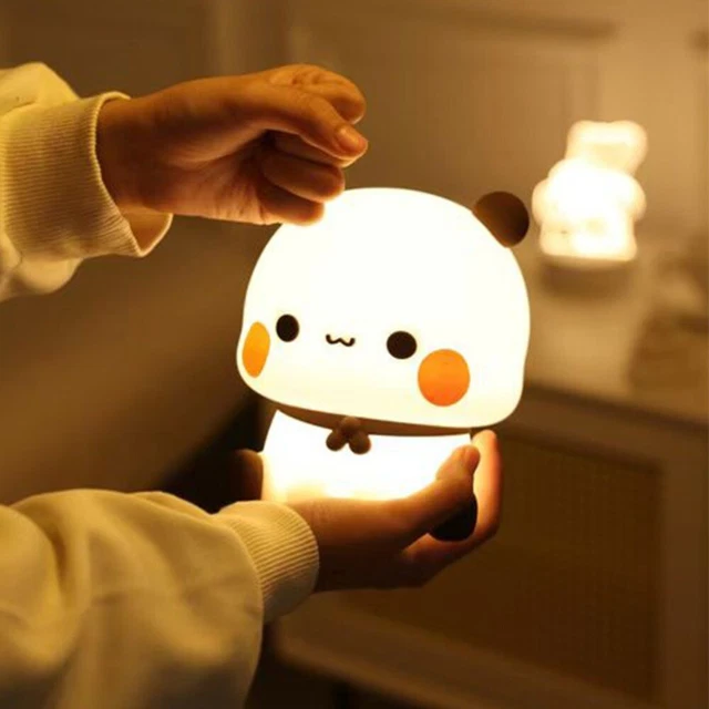 BUBU AND DUDU Cartoon Nightlight Bear Panda Clapping Lamp Bedside ...